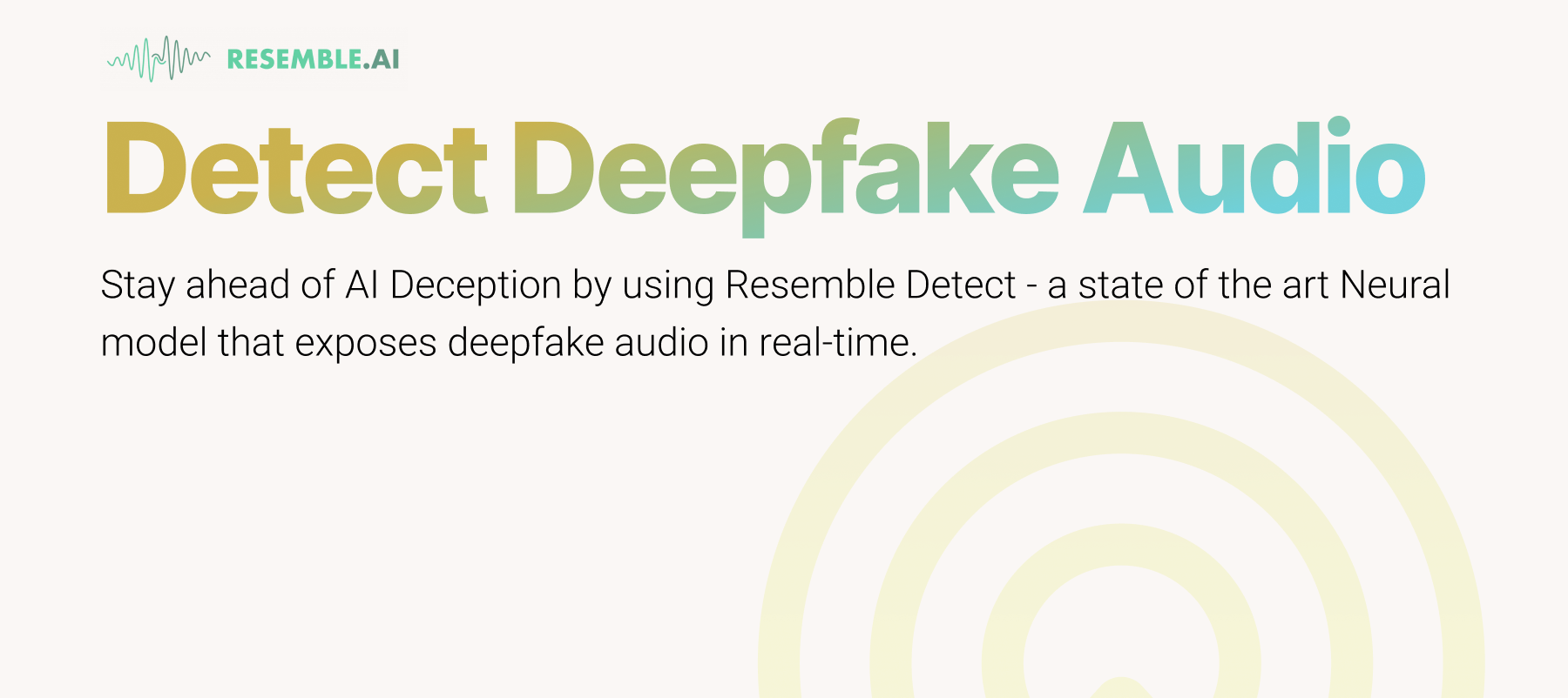Detect Deepfakes with Resemble | Resemble AI